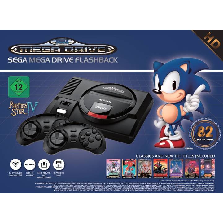 Atgames Sega Genesis Flashback Console Hd Interdiscount