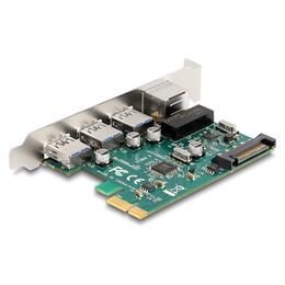 DELOCK Schnittstellenkarte 90105 (RJ-45 (LAN), USB Typ A) - Interdiscount