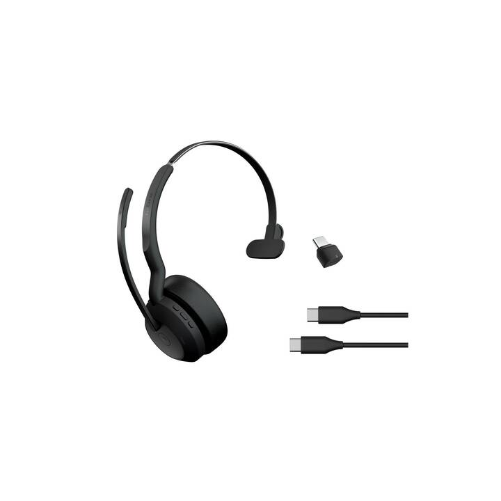 JABRA Office Headset Evolve2 55 (On-Ear, Kabellos, Schwarz) - Interdiscount