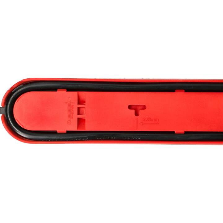 MAX HAURI Prise multiple Design Line (T13, 2.2 m, Noir, Rouge, Blanc ...