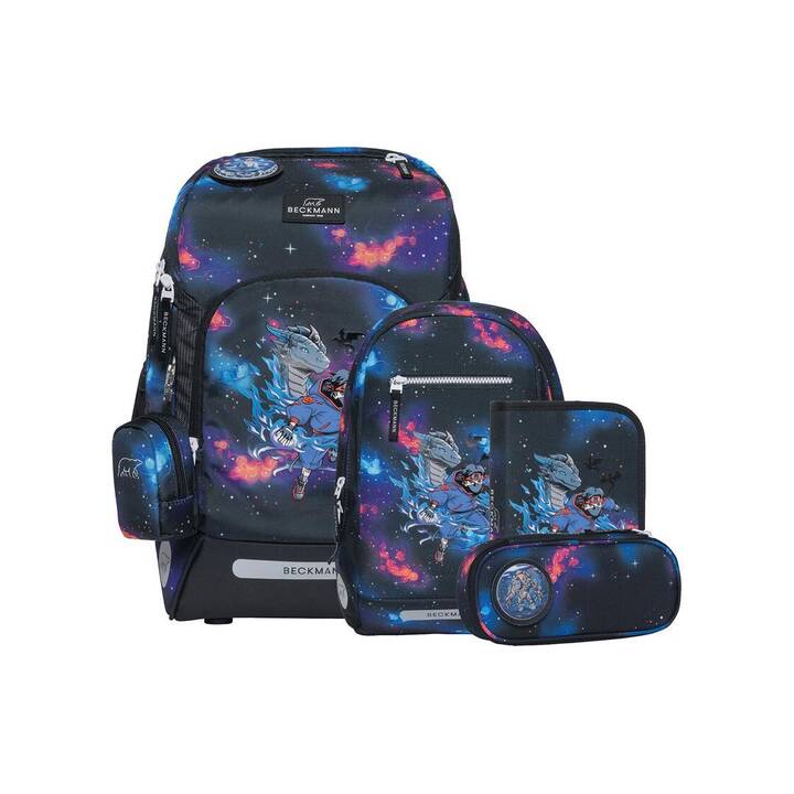 BECKMANN Schulranzen Set Active Air FLX Ninja Element (25 l, Mehrfarbig ...