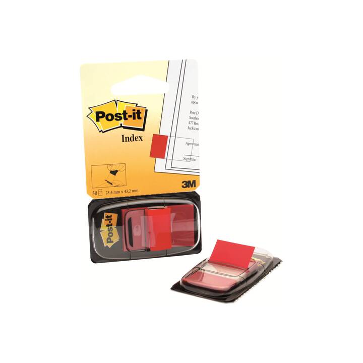 POST-IT Haftnotizen Index Tabs (50 Blatt, Rot) - Interdiscount