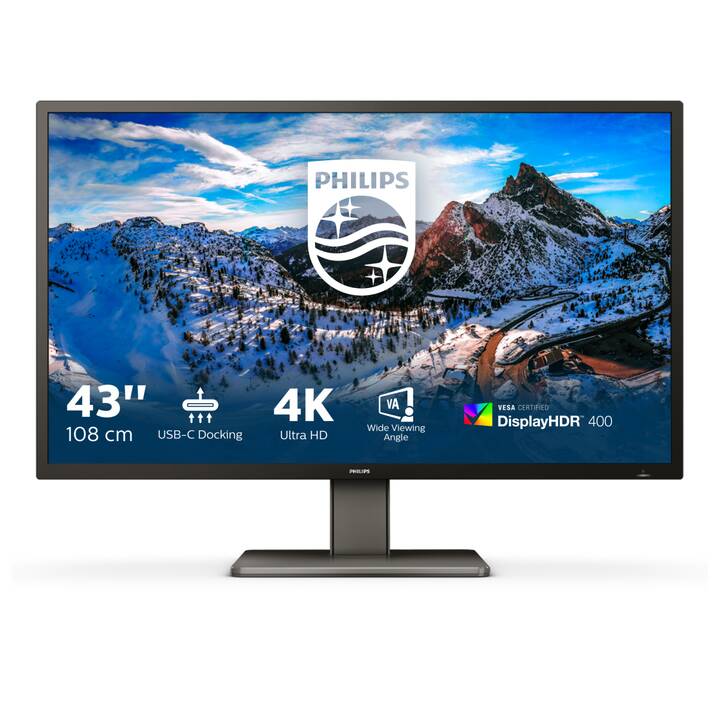 PHILIPS P Line 439P1 (42.51", 3840 x 2160, Noir) - Interdiscount