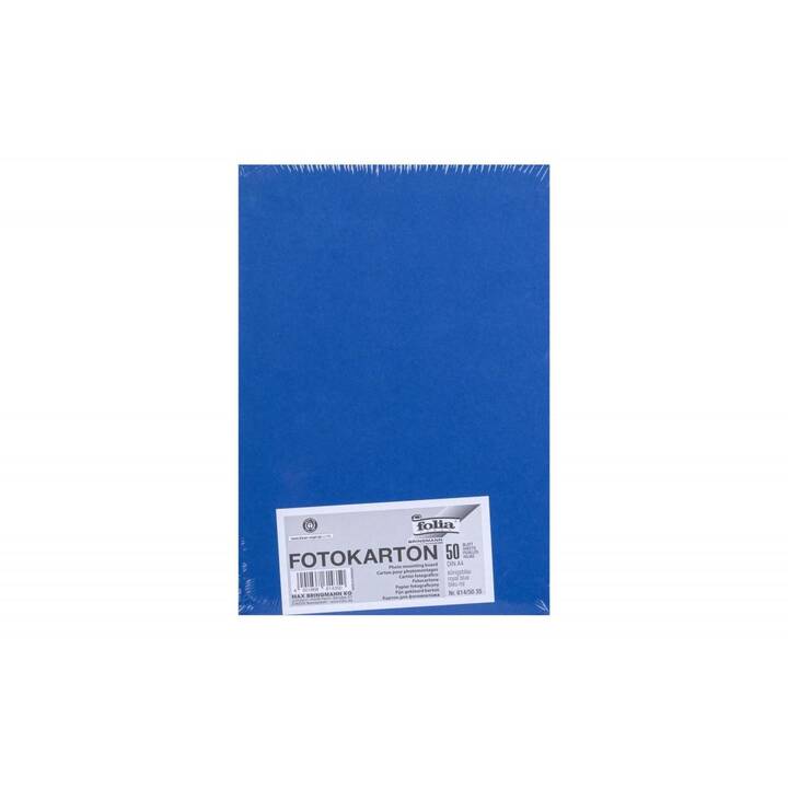 FOLIA Carton (Bleu, 50 pièce, A4) - Interdiscount