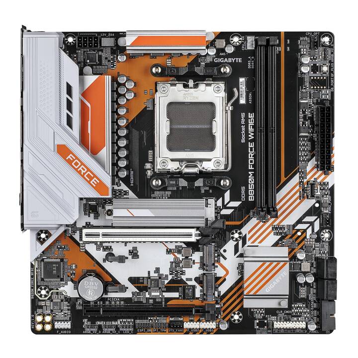 GIGABYTE TECHNOLOGY B850M FORCE WIFI6E (AM5, AMD B850, Micro ATX ...