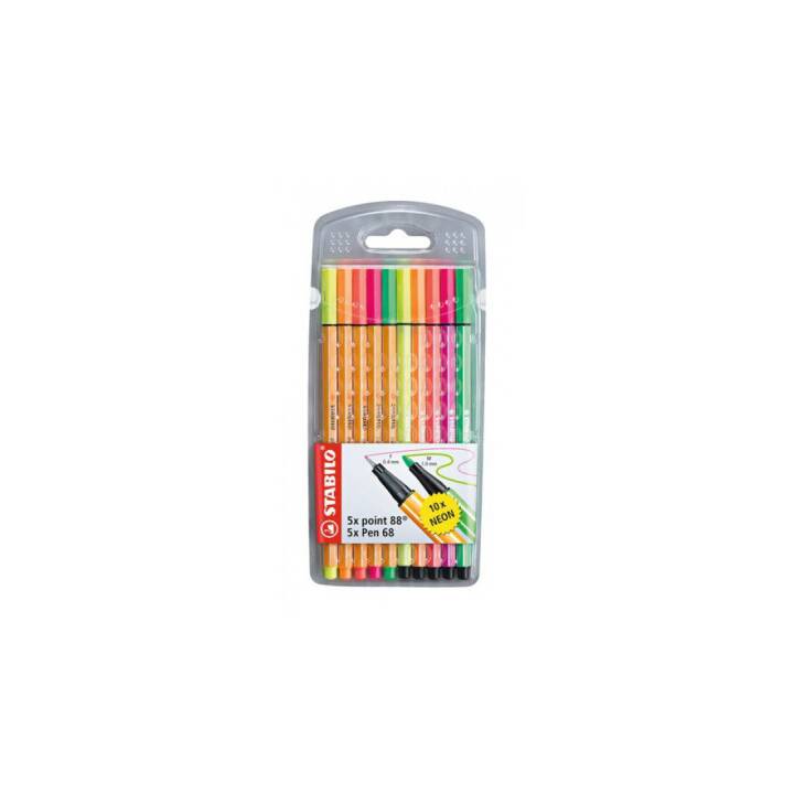 STABILO Crayon feutre (Multicolore, 10 pièce) - Interdiscount