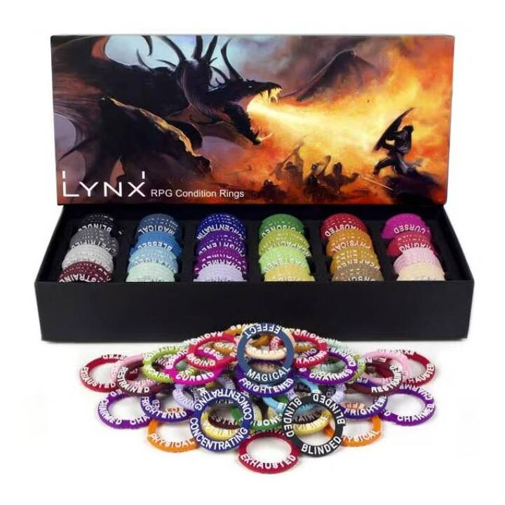 LYNX Zustandsmarker Buff & Debuff Rings (96 Teile, 28-90 mm ...