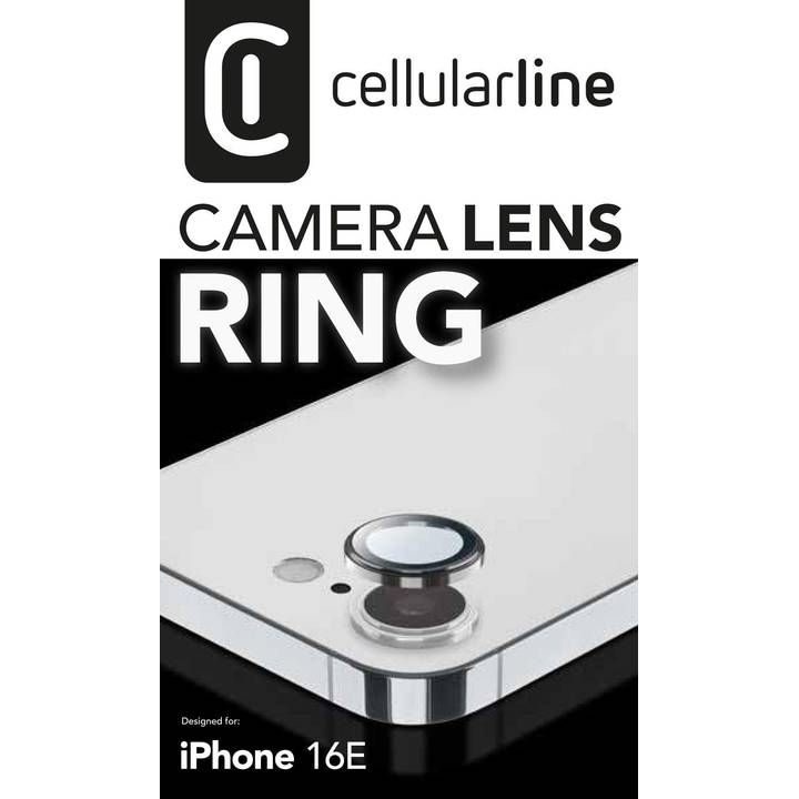 CELLULAR LINE Verre de protection de l'appareil photo (iPhone 16e ...