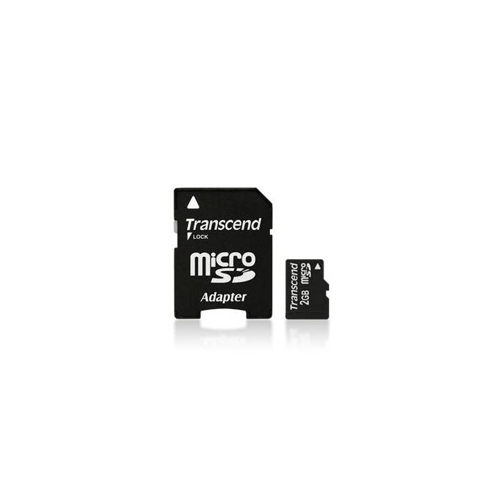 TRANSCEND MicroSD TS2GUSD (Class 2, 2 GB, 20 Mo/s) - Interdiscount