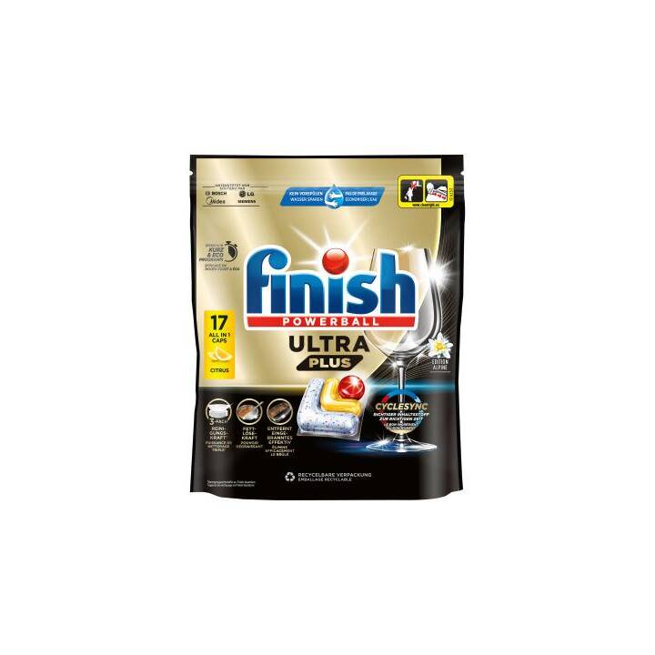 FINISH Spülmaschinenmittel Ultra Plus All-in-1 Zitrus (17 Tabs ...