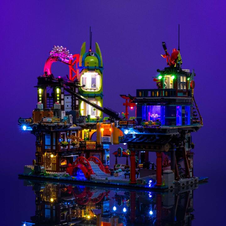LIGHT MY BRICKS Ninjago City Markets LED Licht Set (71799) - Interdiscount