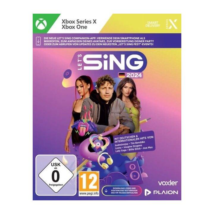 Let's Sing 2024 German Version (Xbox Series X, Xbox One, DE ...