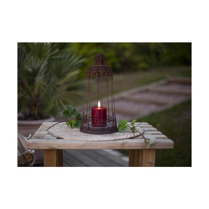 STAR TRADING Flamme Paula LED-Kerze (Rot) - Interdiscount