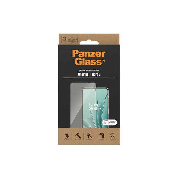 PANZERGLASS Verre de protection d'écran Ultra Wide Fit Nord 3 (OnePlus ... PANZERGLASS Verre de protection d'écran Ultra Wide Fit Nord 3 (OnePlus ...
