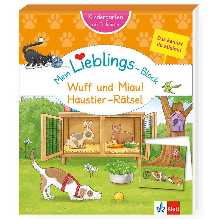 Klett Mein Lieblings-Block: Wuff und Miau! Haustier-Rätsel - Interdiscount