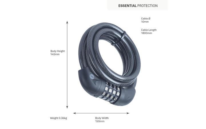 YALE Serrure câble de sécurité (1800 mm) - Interdiscount