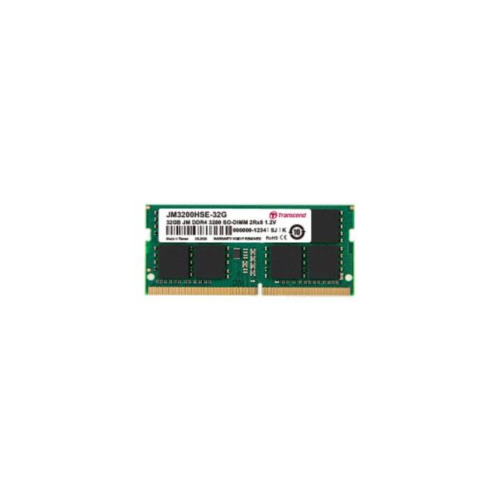 TRANSCEND JM3200HSE-32G (1 x 32 GB, DDR4 3200 MHz, SO-DIMM 260-Pin) - Interdiscount