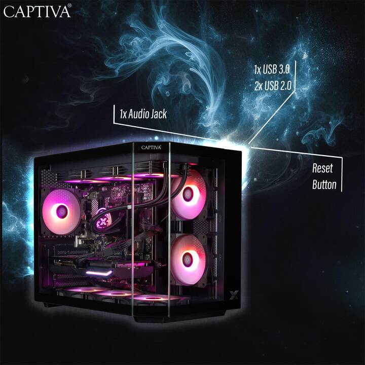 CAPTIVA Highend Gaming R95-397 (AMD Ryzen 7 9800X3D, 32 GB, 2000 GB SSD ...