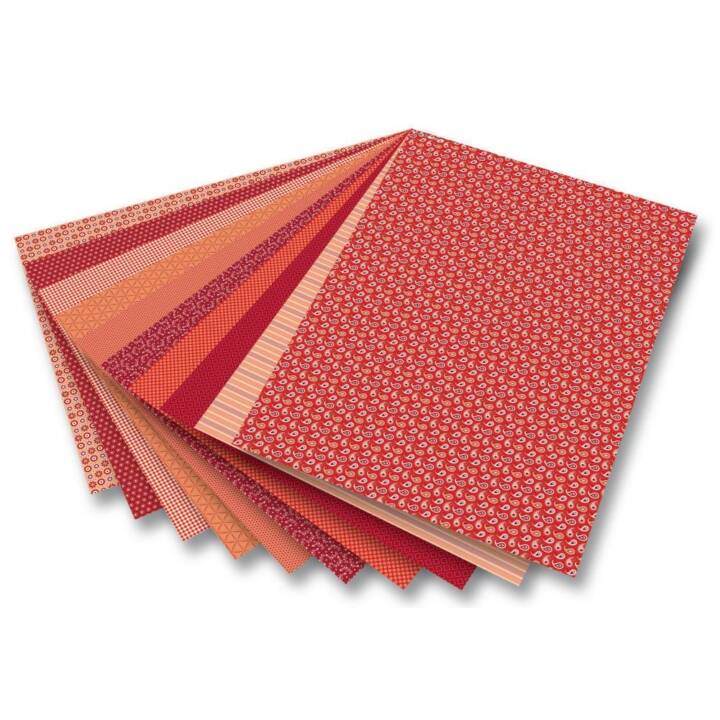 FOLIA Spezialpapier Basics (Rot, 30 Blatt, 24 x 34 cm) - Interdiscount