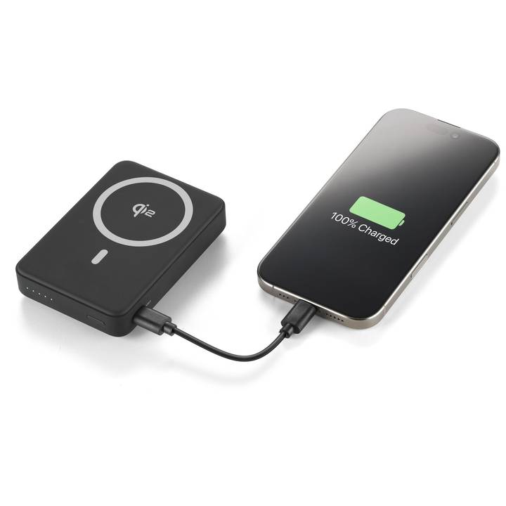 CELLULAR LINE Powerbank Mag Stand Qi2 (10000 mAh, Noir) - Interdiscount