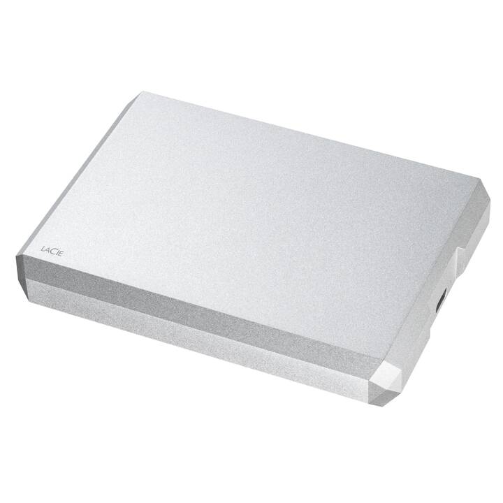LACIE Mobile Drive (USB de type C, 4000 GB, Argent) - Interdiscount