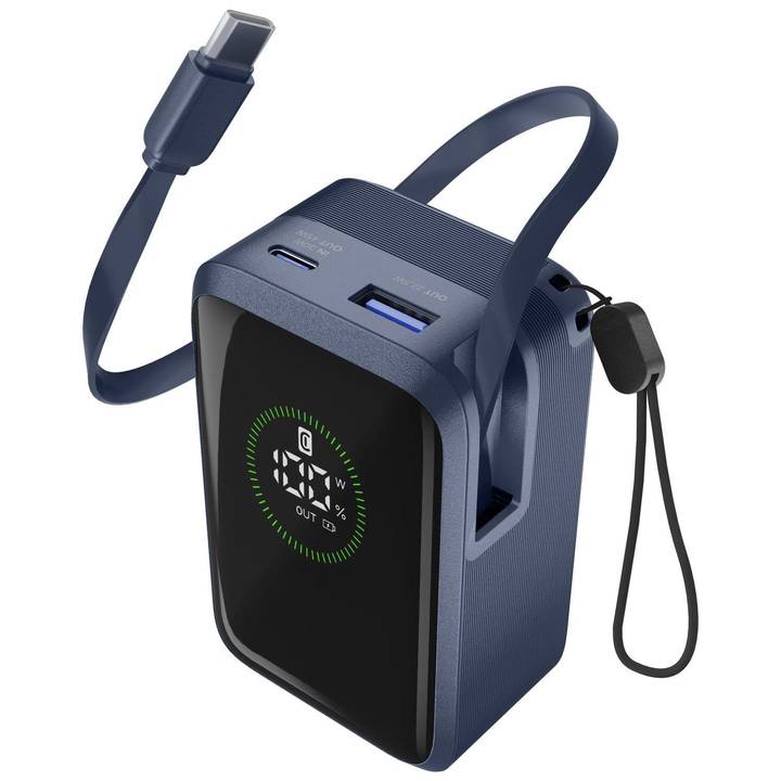 CELLULAR LINE Power Bank Roller (10000 mAh, Bleu) - Interdiscount
