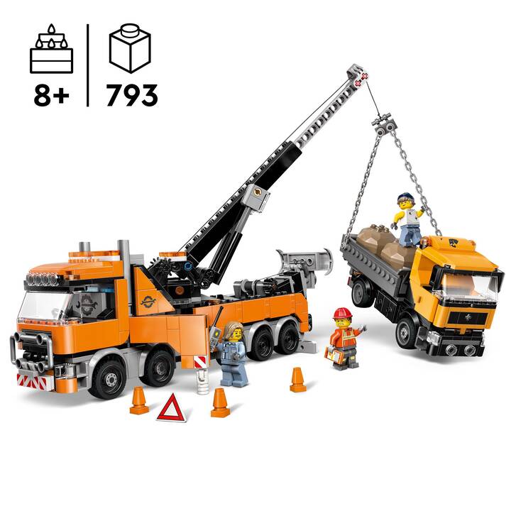 LEGO City Le remorqueur avec grue pour poids lourd (60467) - Interdiscount