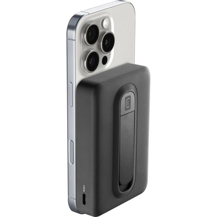 CELLULAR LINE Powerbank Mag Stand Qi2 (10000 mAh, Noir) - Interdiscount
