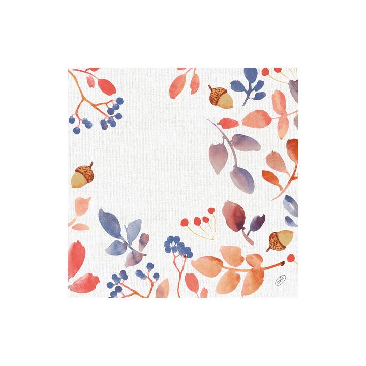 DUNI Serviette en papier Autumn Gradient (40 cm x 40 cm, 60 pièce ...