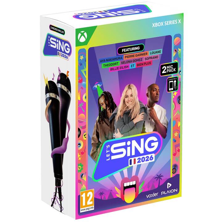 Let's Sing 2026 + 2 Mics (Xbox Series X, DE) - Interdiscount