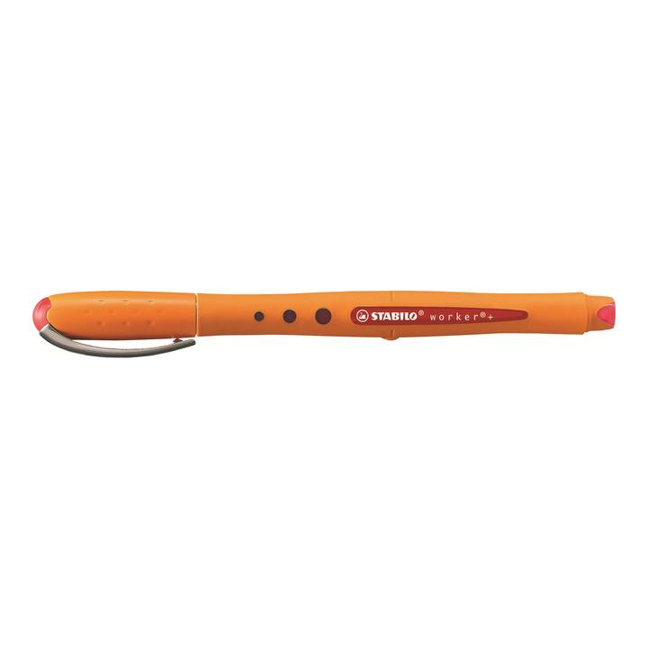 STABILO Gel roller Worker (Rouge) - Interdiscount