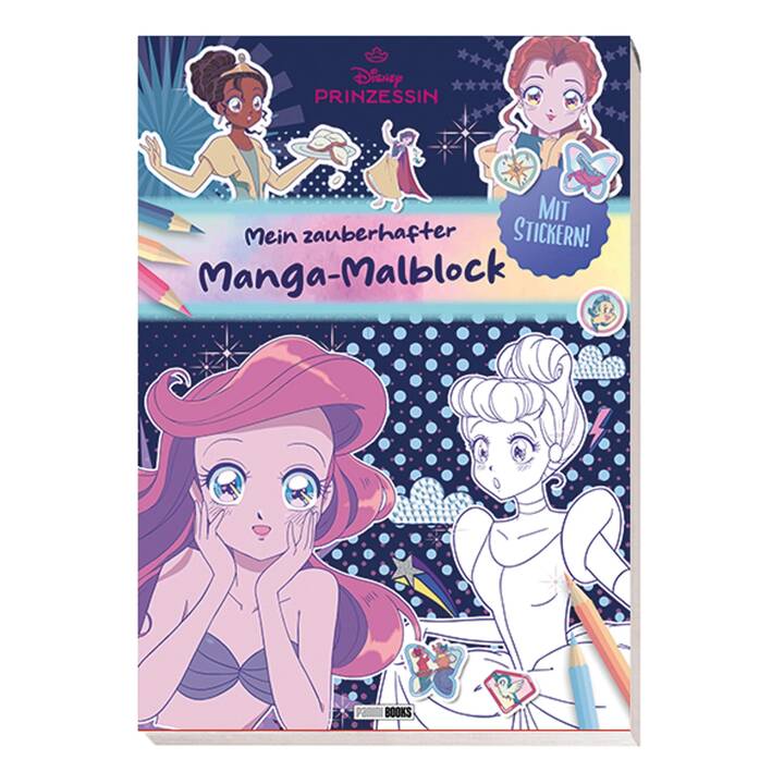Disney Prinzessin: Mein zauberhafter Manga-Malblock - Interdiscount
