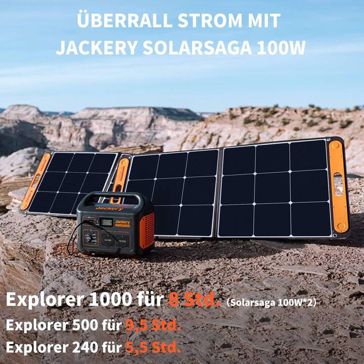 JACKERY SolarSaga 100 Solarpanel (100 W) - Interdiscount