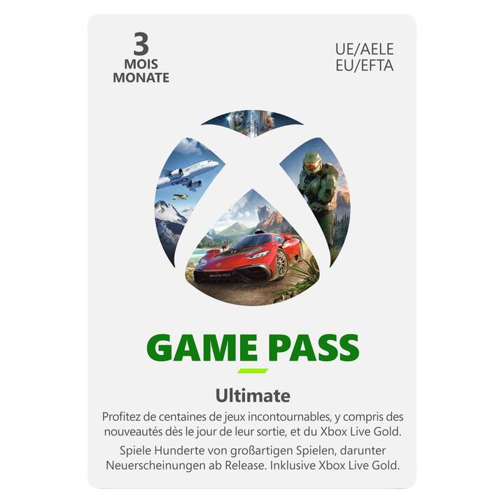 Xbox Game Pass Ultimate 3 Mesi (ESD, DE, FR) - Interdiscount