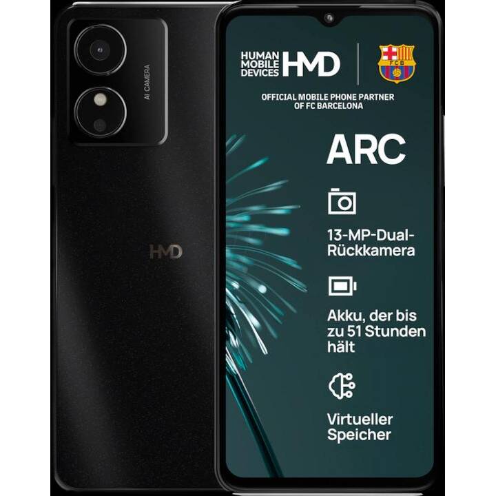 HMD ARC (64 GB, Noir, 6.51", 13 MP) - Interdiscount