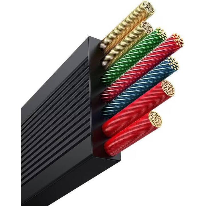 BASEUS Free2Pull Mini Uni. 100W Câble (USB Type C, Micro USB Type B ...