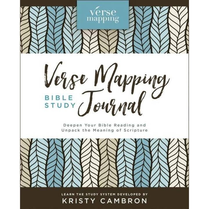 Verse Mapping Bible Study Journal - Interdiscount