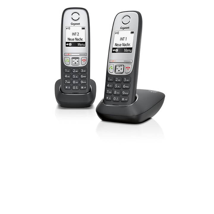 GIGASET A415 Duo (DECT, Schwarz) - Interdiscount