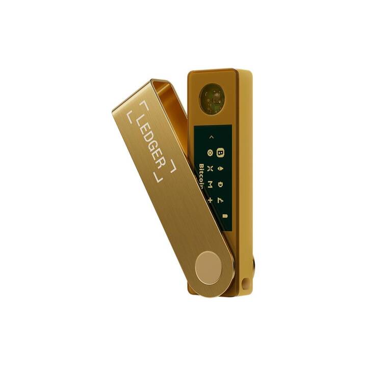 LEDGER Nano X Crypto Wallet (Bluetooth, USB Type C, Or) - Interdiscount