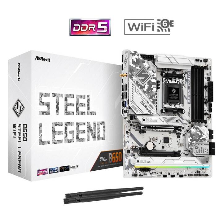 ASROCK B650 Steel Legend (AM5, AMD B650, ATX) - Interdiscount