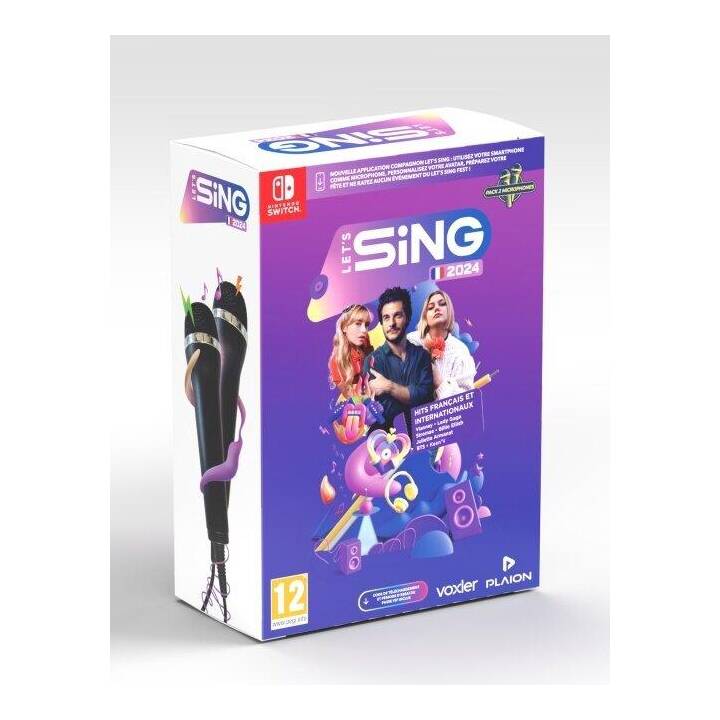 Let's Sing 2024 French Version 2 Mics (NSW, FR) - Interdiscount
