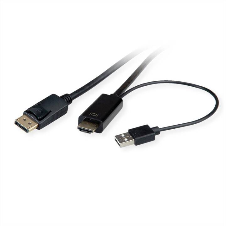 ROLINE Verbindungskabel (DisplayPort, USB Typ A, HDMI, 3 m) - Interdiscount