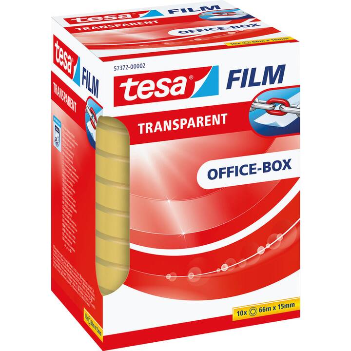 TESA Nastro da ufficio Office Box (15 mm x 66 m, 10.0 pezzo ...