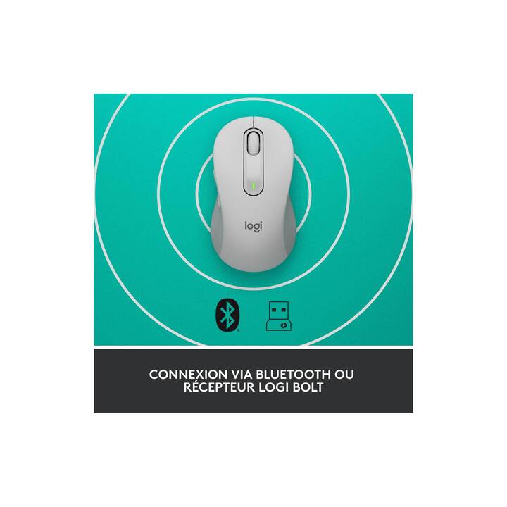 LOGITECH Signature M650 Bluetooth Maus (Kabellos, Business, Off-white ...