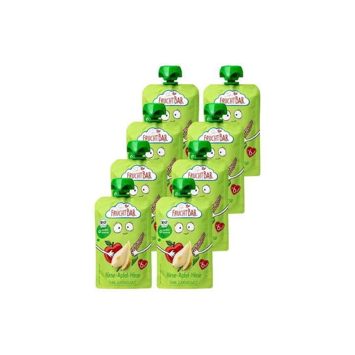FRUCTEASE Purée de fruits Sachet gourde (8 x 100 g) - Interdiscount