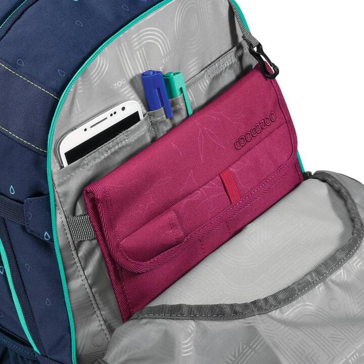 COOCAZOO Schulranzen Mate Happy Raindrops (30 l, Dunkelblau ...