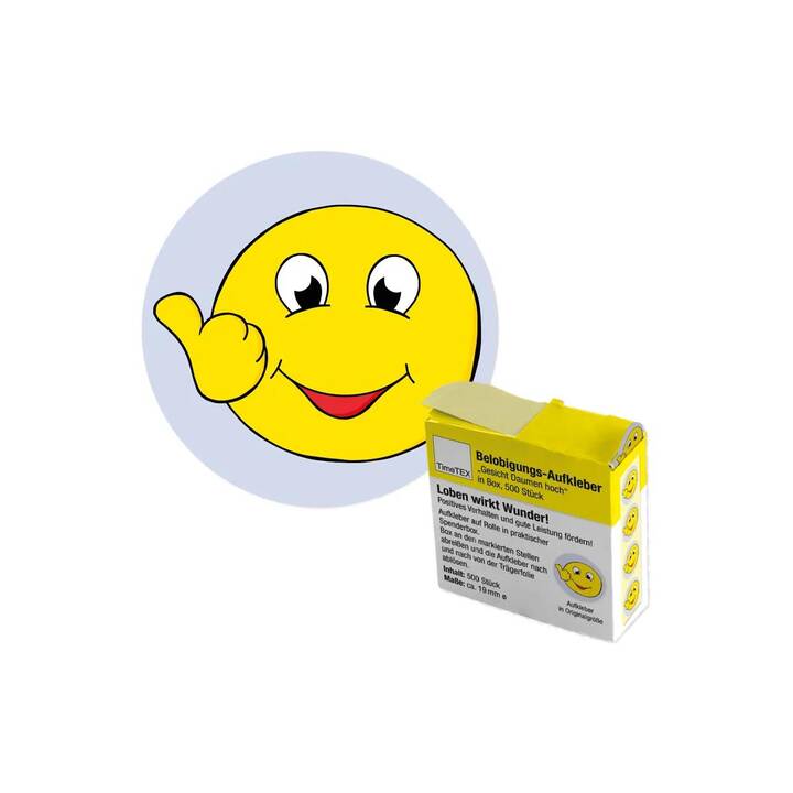 TIMETEX Sticker (Smiley, 500 Stück) - Interdiscount