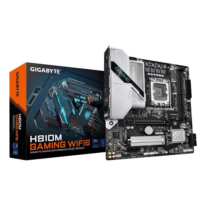 GIGABYTE TECHNOLOGY H810M GAMING WIFI6 (LGA 1851, Intel H810, Micro ATX ...