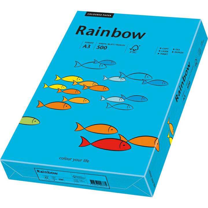 PAPYRUS Rainbow Farbiges Papier (500 Blatt, A3, 80 g/m2) - Interdiscount