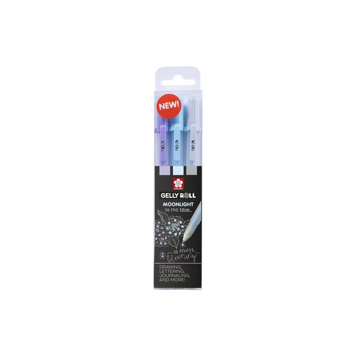 SAKURA Gelroller Moonlight Calm (Lila, Hellblau, Weiss) - Interdiscount